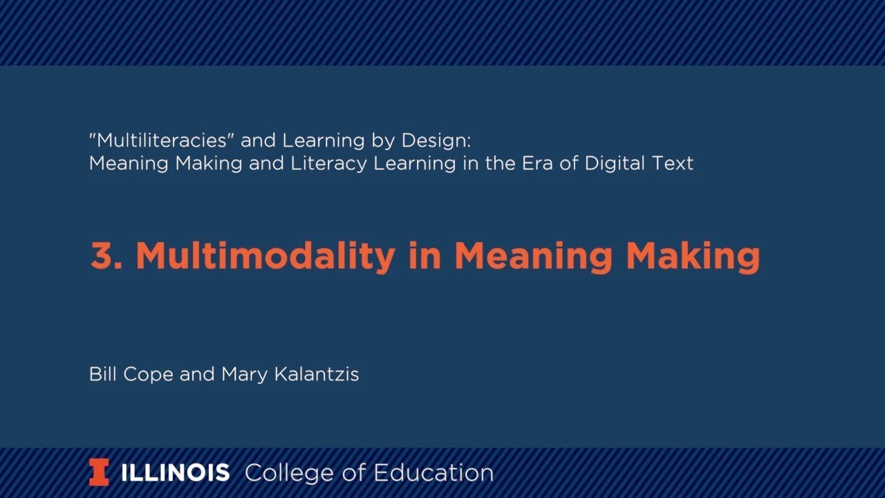 3. Multimodality in Meaning Making - YouTube