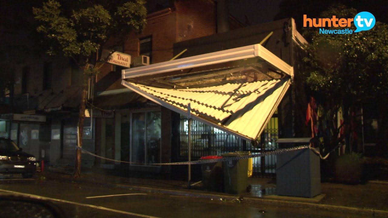 Newcastle Storm 21/04/2015 Early Morning - YouTube