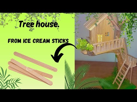 diy tree house /craft .#art #craft #diy #project #homedecor - YouTube