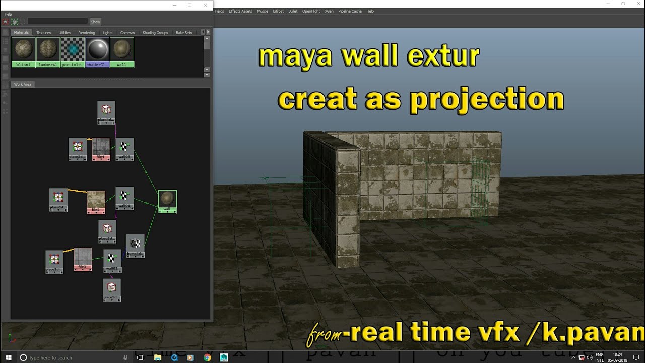#mayashadersintelugu Maya tutorials in Telugu,Maya texture projection ...