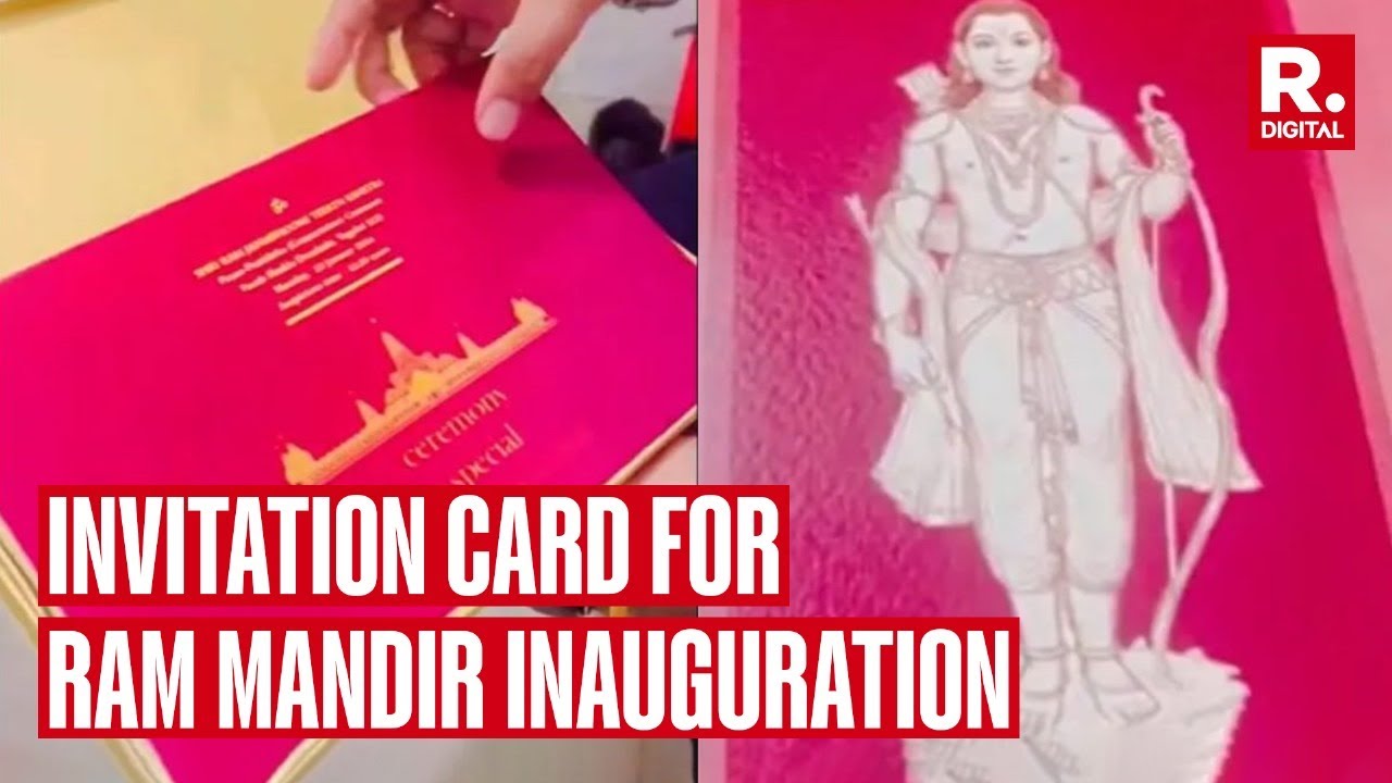 Watch our reporter unbox the invitation card for the consecration ...