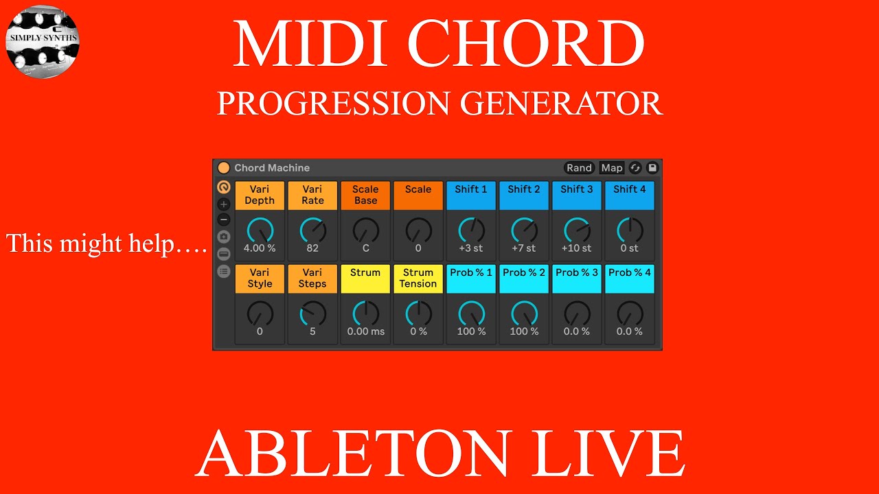 Ableton Live 12 - MIDI Chord Progression Generator Part 1 - YouTube