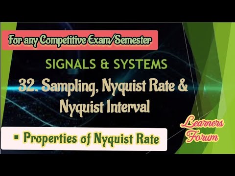 Sampling | Nyquist Rate | Nyquist Interval | Signals & Systems - YouTube