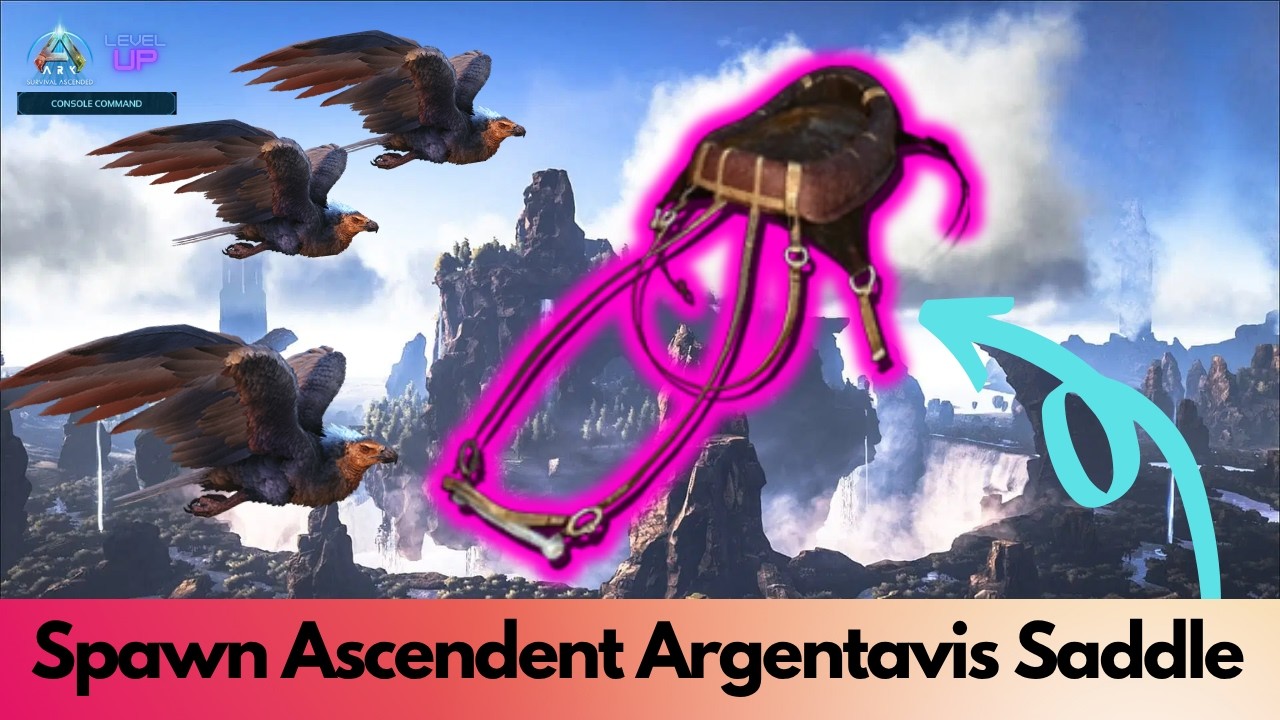 Ascendant and primitive Argentavis Saddle Spawn Command | Ark Survival ...