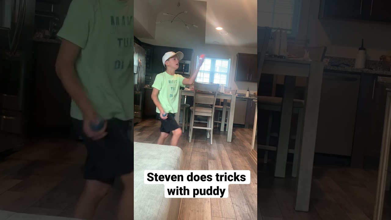 Steven does tricks with puddy - YouTube