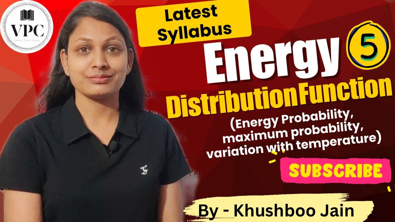 Energy Distribution Function | lect.-05 | #thermodynamics #physics # ...