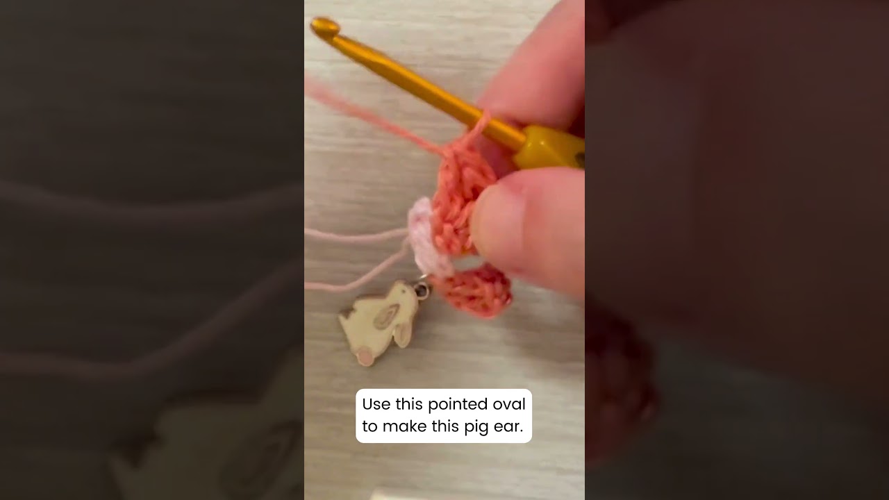 How To Make Crochet Pig Ears