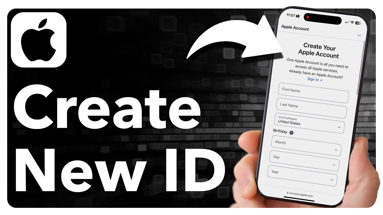 How To Create A New Apple ID Online - YouTube