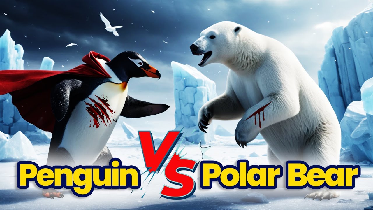 Captain Penguin vs the Giant Polar Bear: An Epic Ice Battle! - YouTube