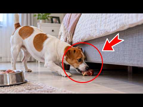 Köpek her gün yemeği yatağın altına saklıyordu. Sahibi oraya baktığında ağlamaya başladı!