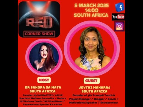 Dr Sandra da Mata, chats with Joythi Maharaj, Founder of 361 Tranquil Touch from South Africa ...