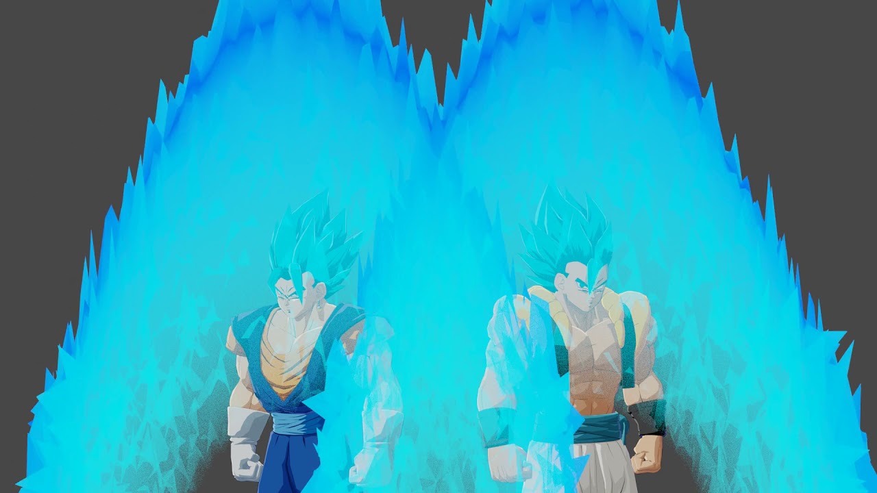 [Blender] DBFZ Aura Test - YouTube