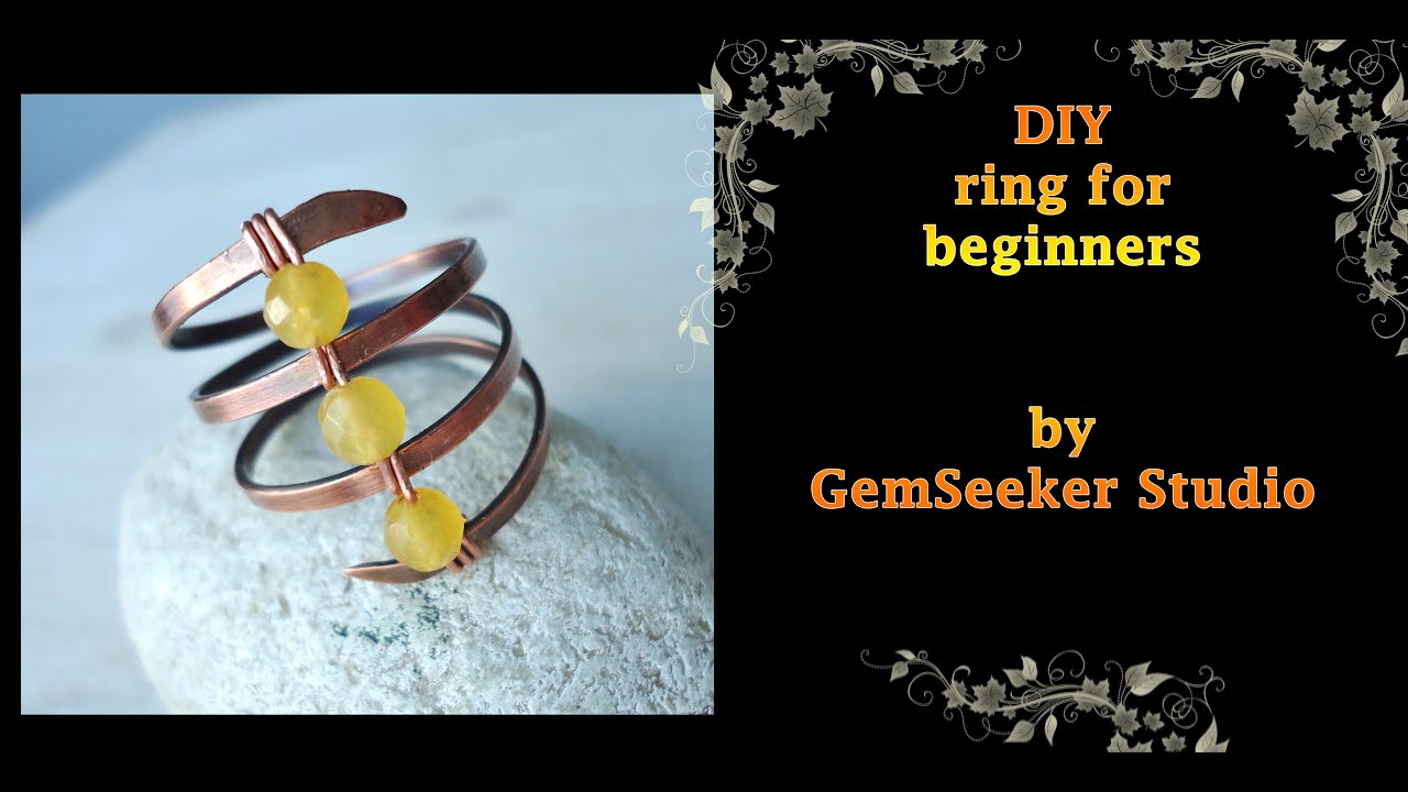 Learn How to Make a simple copper ring! DIY for beginners. - YouTube