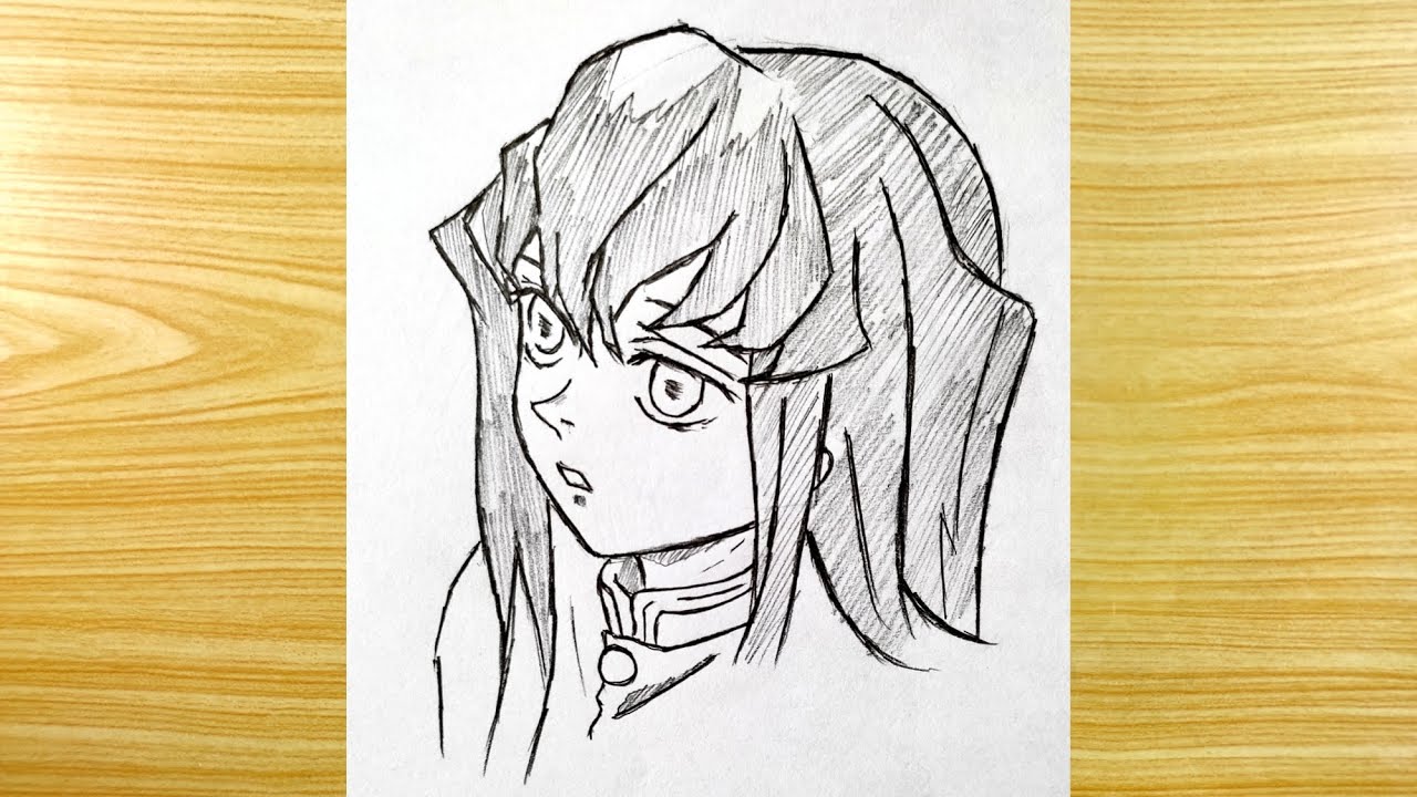 How to draw muichiro tokito | kimetsu no yaiba | drawing step by step ...