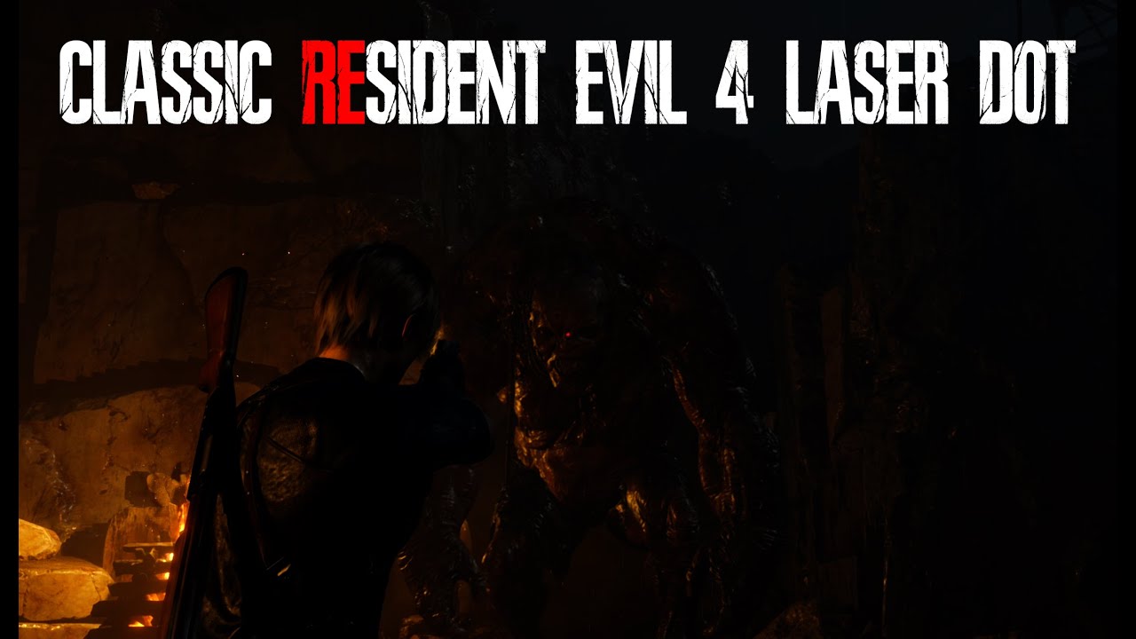 Resident Evil 4 Remake Classic Laser Dot Mod - YouTube