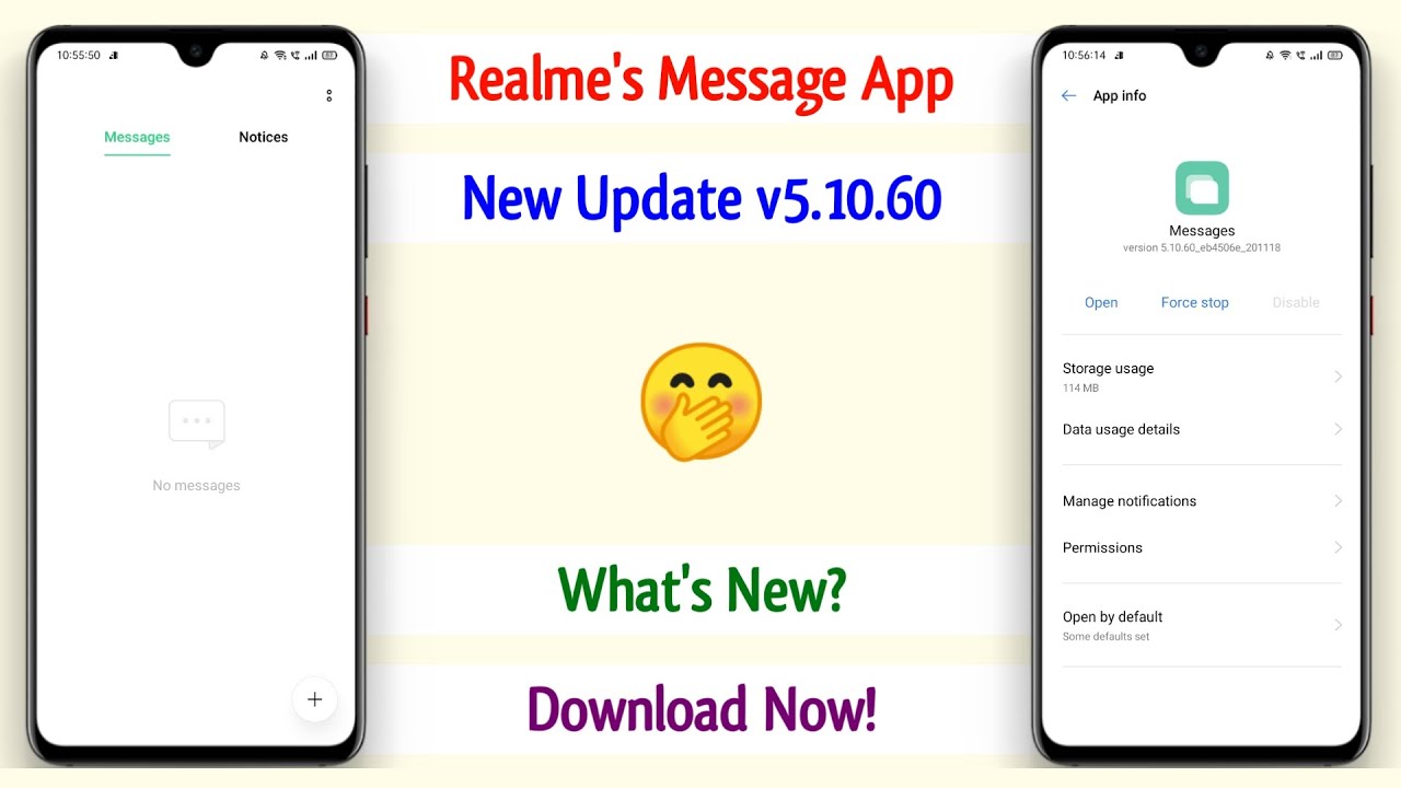 Realme UI New Messages App Version 5.10.60 - New Look & New Features ...