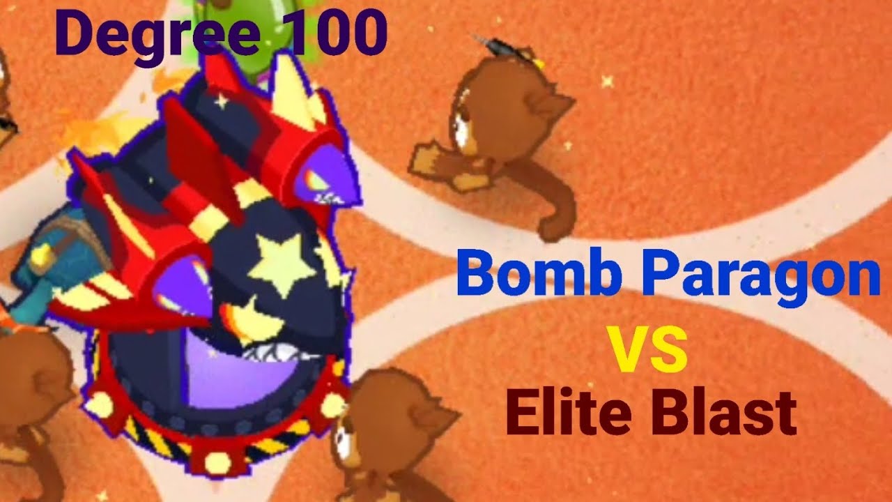 Bomb paragon at degree 100 VS Elite Blastapopoulos (BTD6 v51) - YouTube