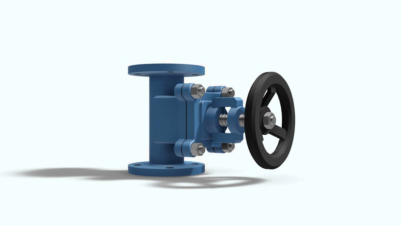 Globe valve: Free 3D CAD model for Autodesk Inventor, Solidworks and ...