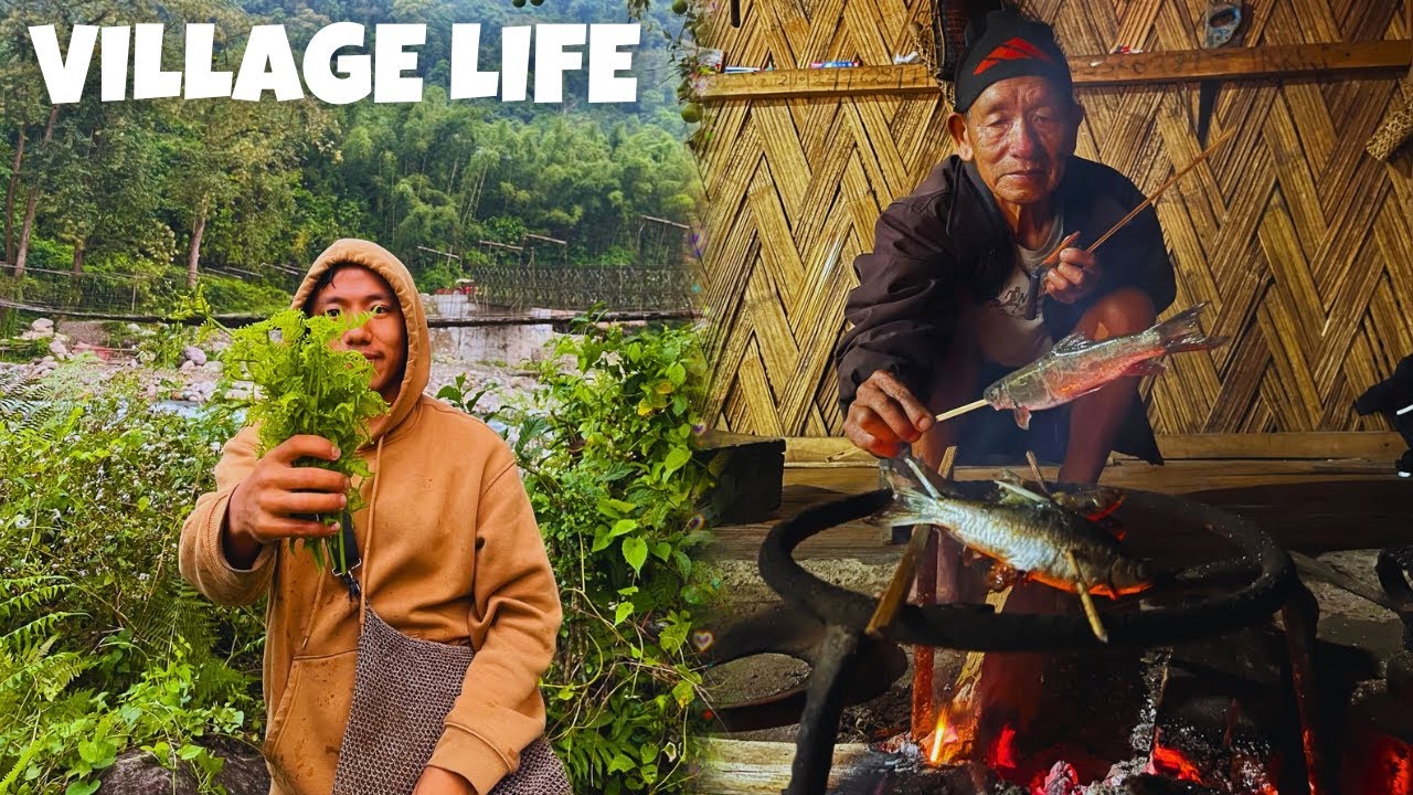 EATING FRESHLY CATCH FISH WITH FERN LEAF AT MY VILLAGE. - YouTube