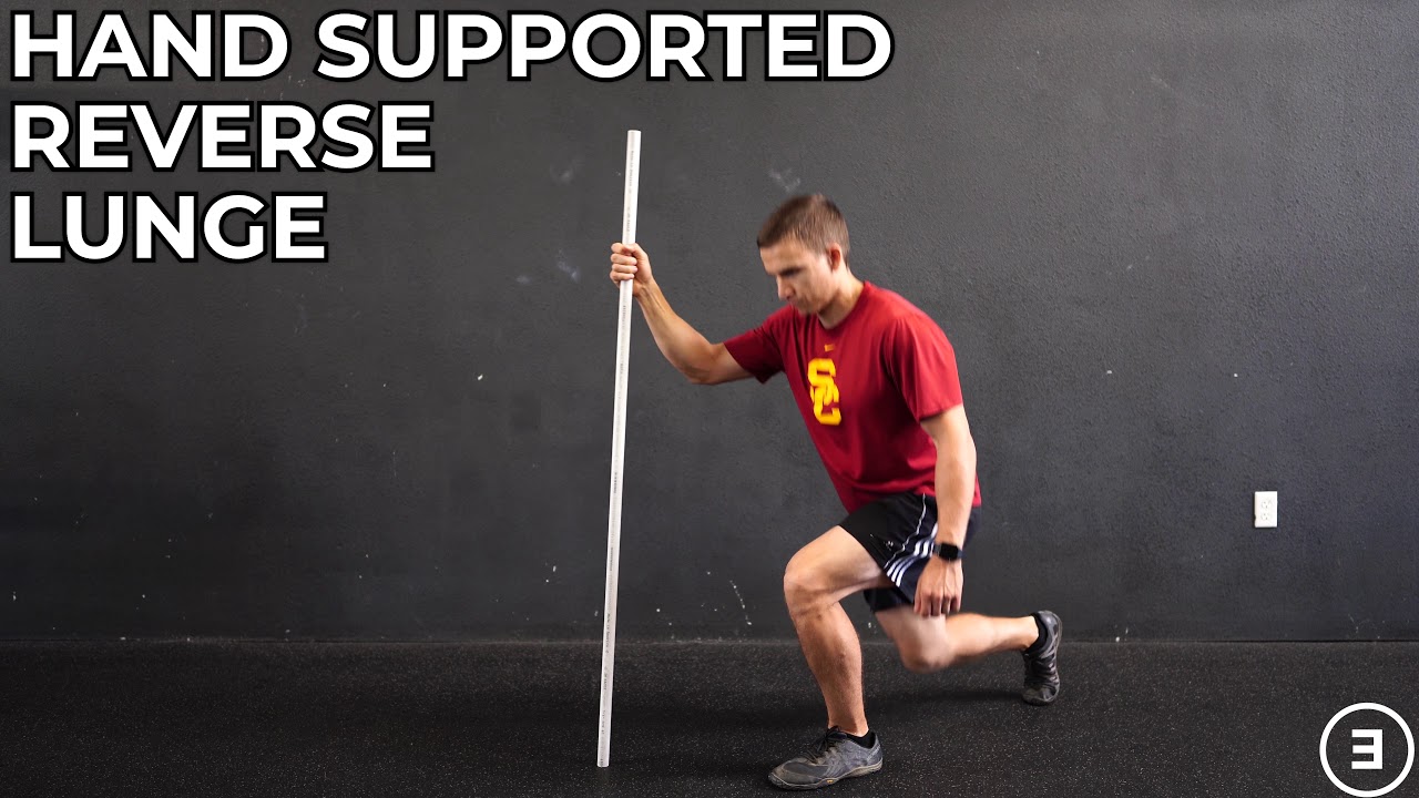 Hand Supported Reverse Lunge - YouTube