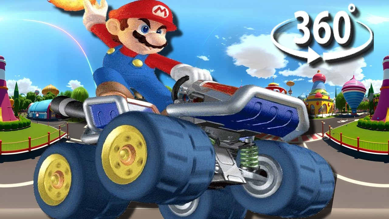 🔍 Mario drove away in a car Find Mario in 360° VR Animation 259 Super ...