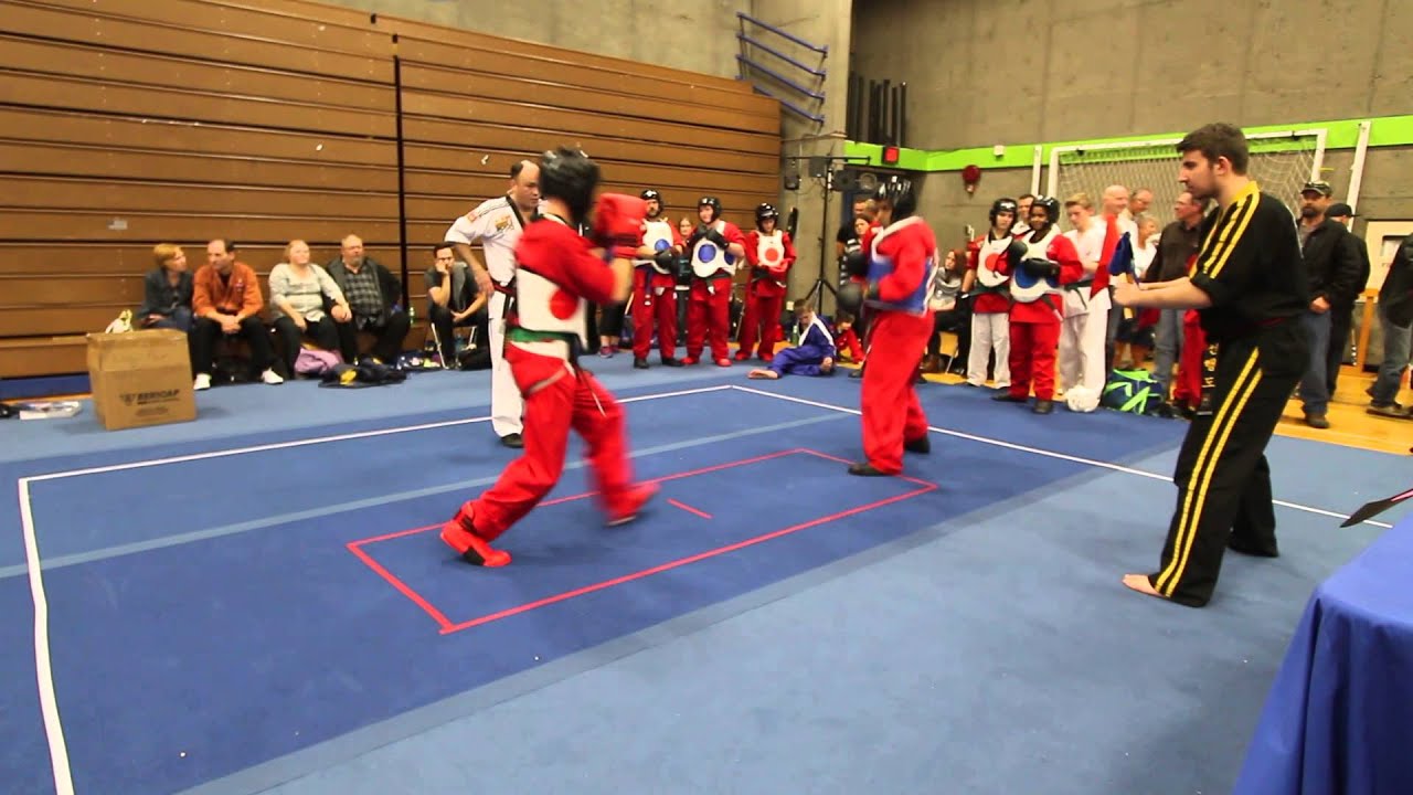 Neeraj sparring at Sun Hang Do tournament, November 22, 2014 - YouTube
