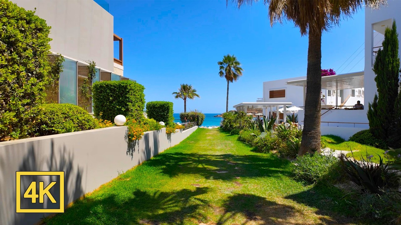 THE MOST WONDERFUL ISLAND CRETE 🇬🇷 GREECE 4K HDR 60FPS 🌊 Summer Walking ...