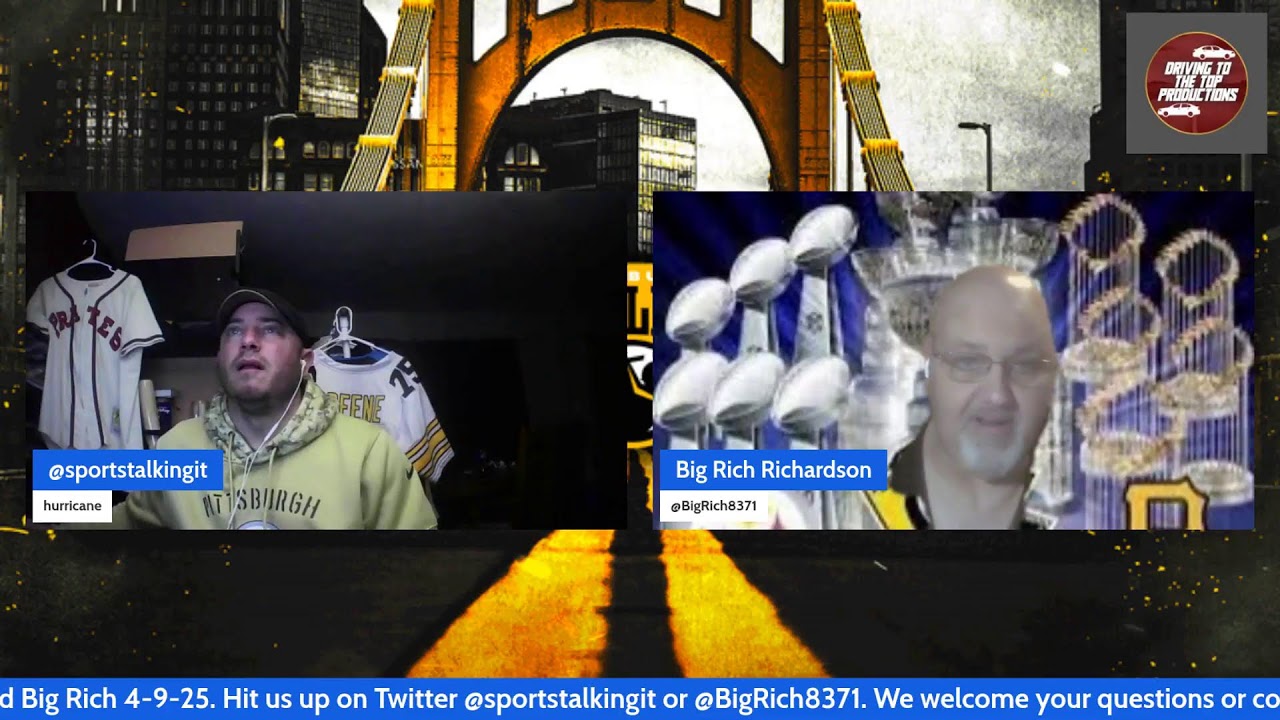 Steel City Sports Talk w/ Adam & Big Rich 4-9-25 #Steelers #Pirates # ...