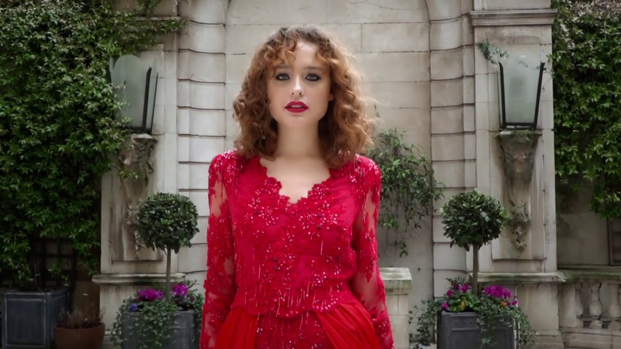 Lee Paton Couture Embroidered Lace Dress - YouTube