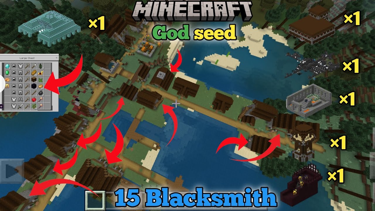 minecraft pe seeds 1.20|| Minecraft PE seed village 1.20 - YouTube