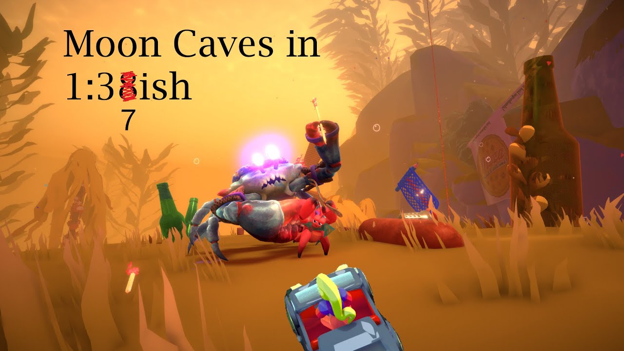 Another Crab's Treasure Demo Moon Caves Speedrun (1:37ish) - YouTube