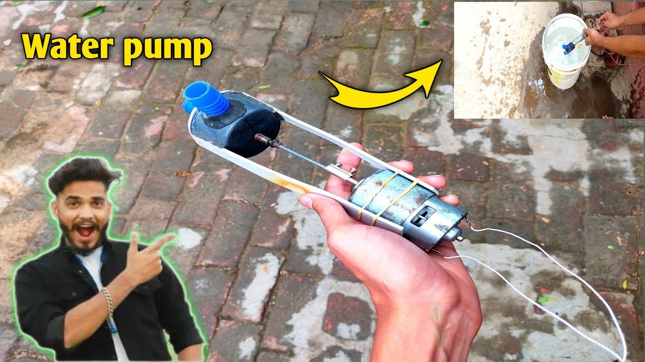 12 V motor se water pump || super power || water pump bike vaish Samar ...