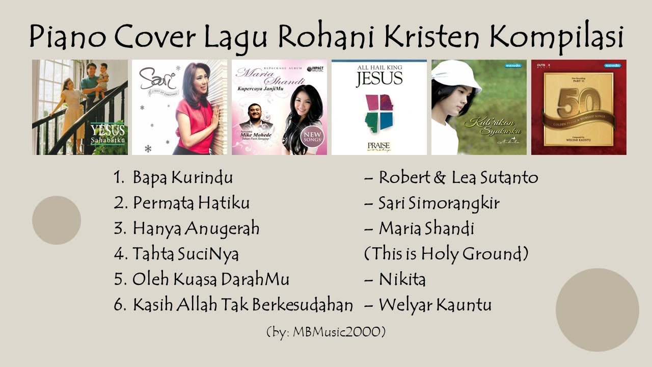 Cover Piano Background Music Rohani Kristen Compilation - YouTube