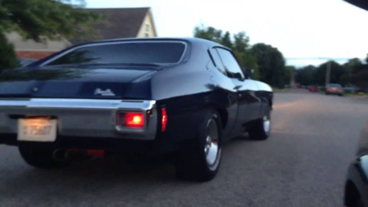 1970 Procharged Chevelle burnout - YouTube