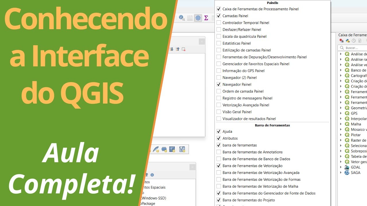 [COMPLETO] Conhecendo a Interface Gráfica do Software QGIS - YouTube
