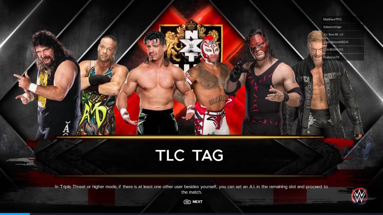 Online Tag Team Triangle TLC- Team Cactus Vs. Team Mysterio Vs. Team ...
