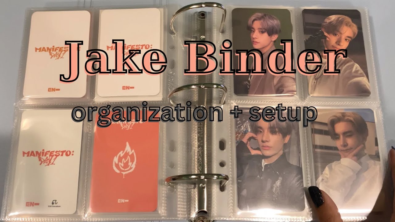 setting up + organizing my jake non album binder - YouTube