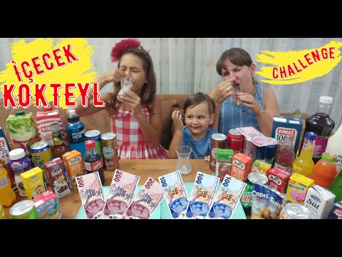 İçecek Kokteyl challenge ödüllü  Elif ile Eğlenceli Video #EvdeKal #SendeOyna #SendeYap