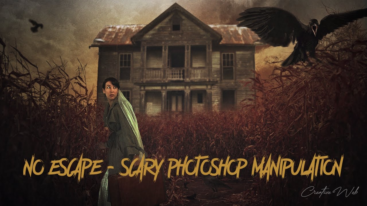 NO ESCAPE Photoshop Manipulation Tutorial - create scary scenery in ...