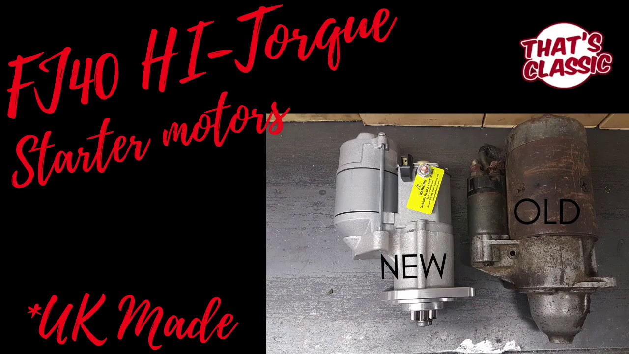 FJ40 Hi-Torque Starter motor - Powerlite - YouTube