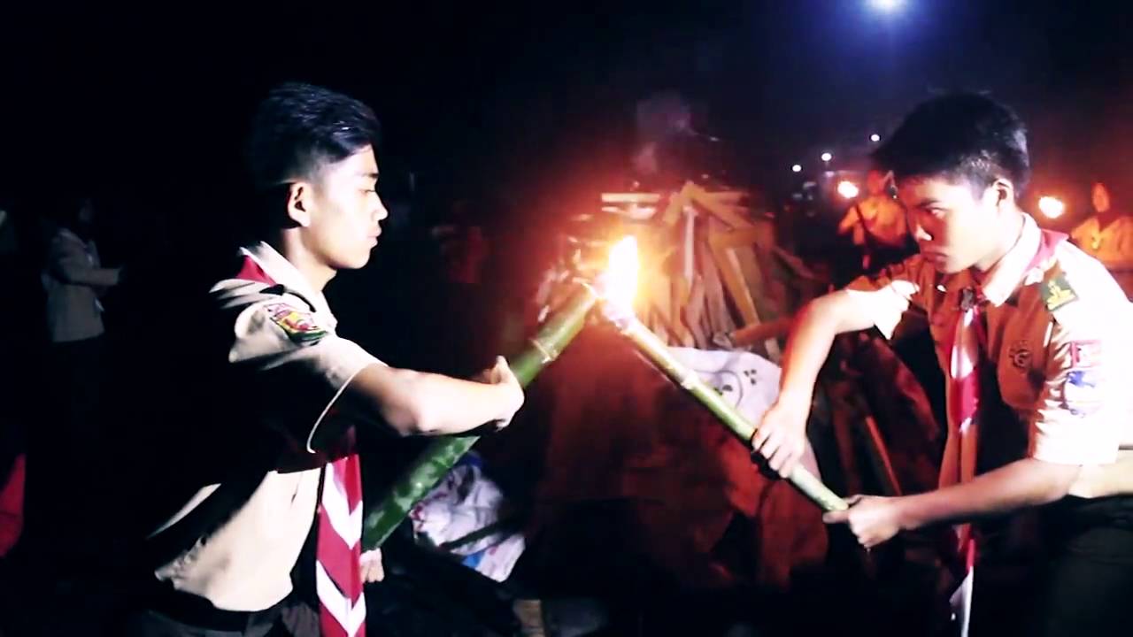 Prosesi api unggun PRAMUKA SMK Nuurul Muttaqiin Cisurupan,Garut - YouTube