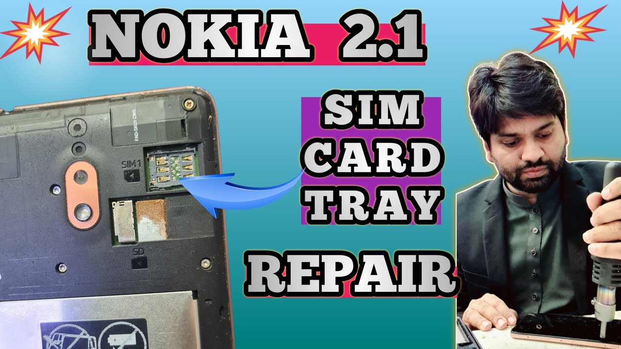 Nokia 2.1 Sim Tray Replacement | Change Sim Card Slot | Za Mobile Tech ...