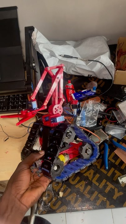 Modular tank with robot arm #esp32 #arduino #3dprinting #engineering #technology #3dmodeling # ...