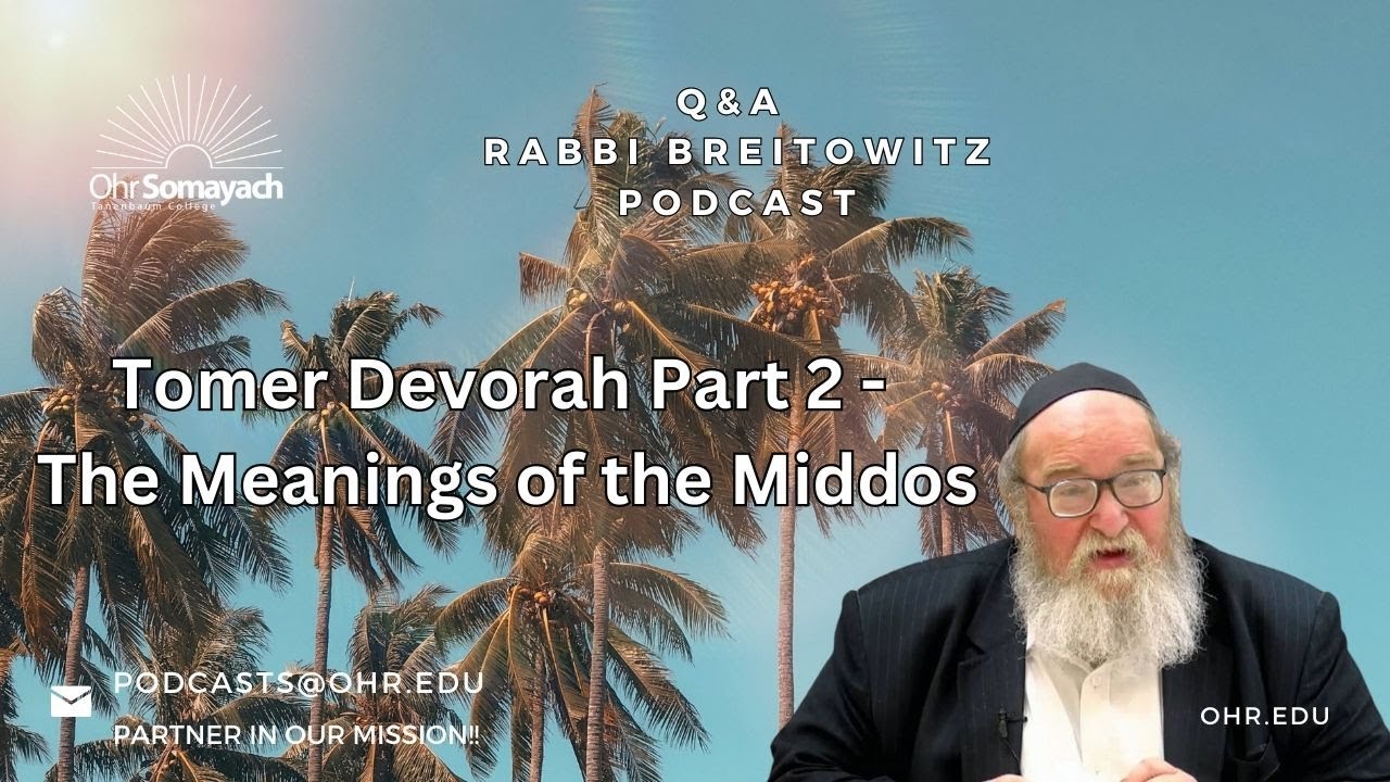 Tomer Devorah Part 2 The Meanings of the Middos (HaRav Yitzchak ...