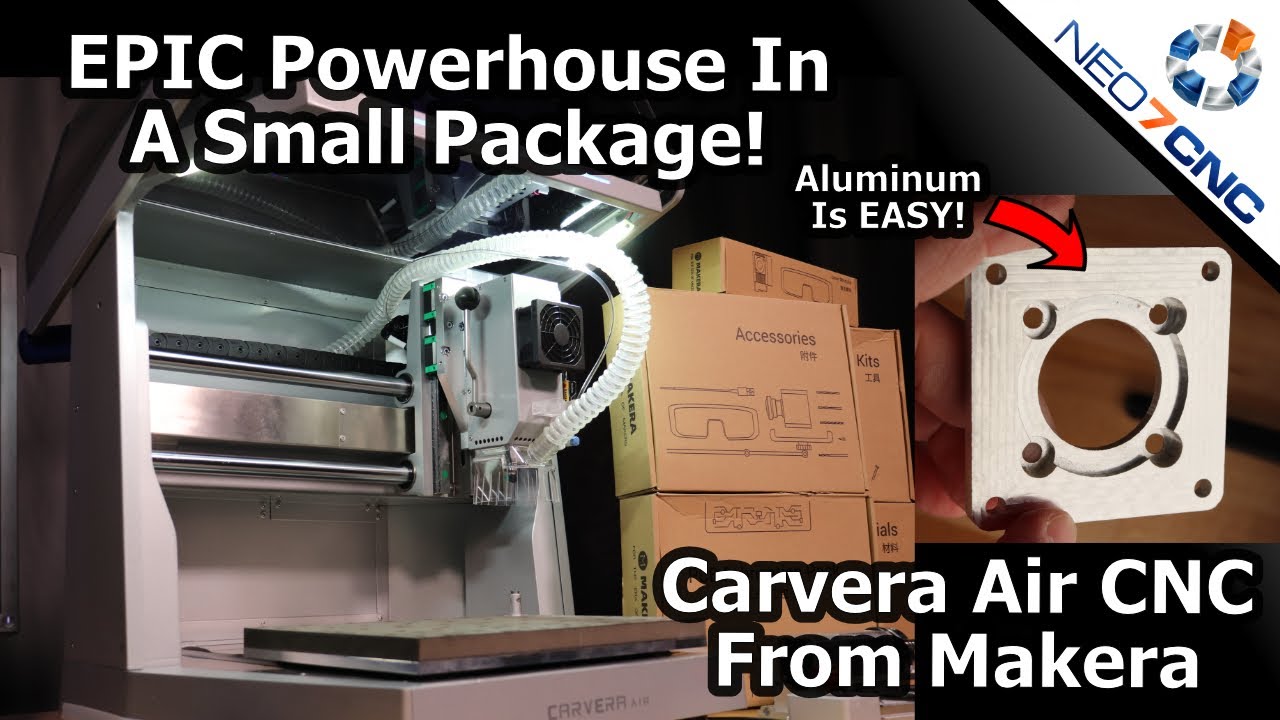 So Many Features With Great Performance!! - The Carvera Air Desktop CNC From Makera - YouTube