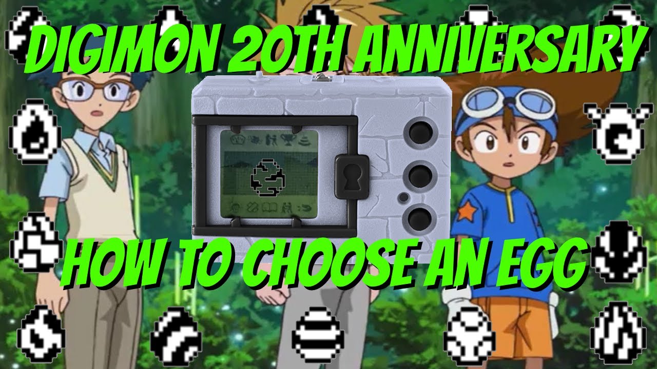 Egg Selection Explained | Digimon 20th Anniversary Vpet Digivice - YouTube