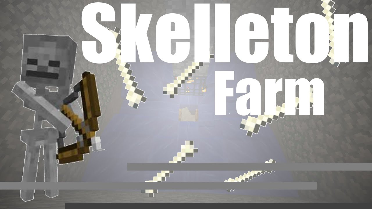 Minecraft: Skeleton farm 1.8 - YouTube