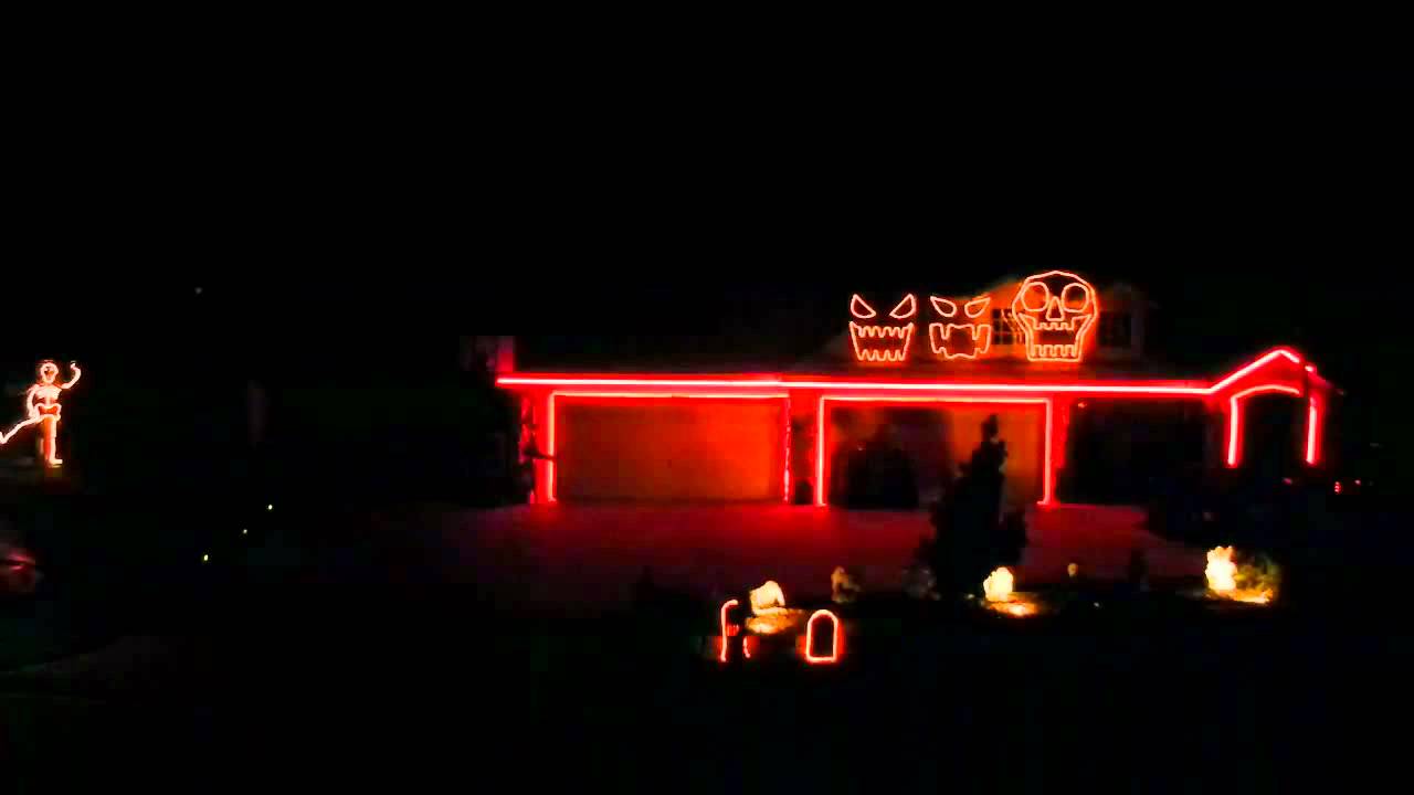 Musical Halloween Light Show to Party Rock Anthem by LMFAO - YouTube