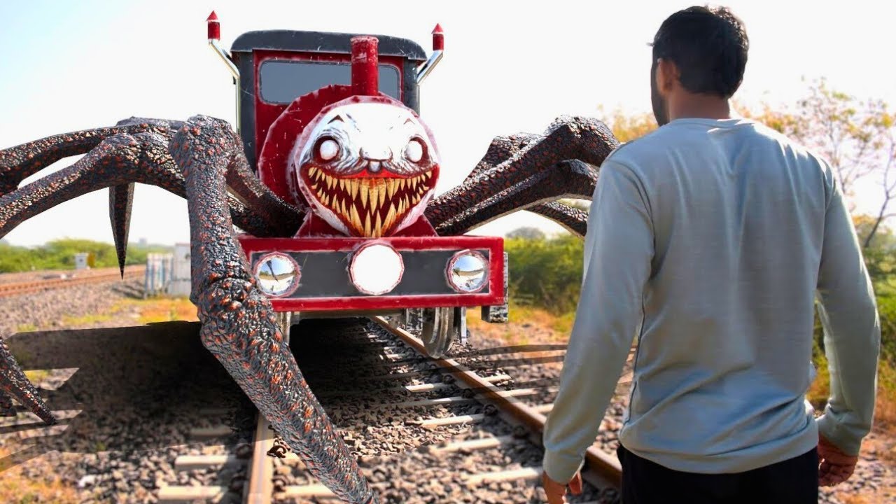 LIVE🛑..!! AGGRESSIVE CHOO CHARLES Live SPIDER TRAIN Gameplay | GamerAJ ...