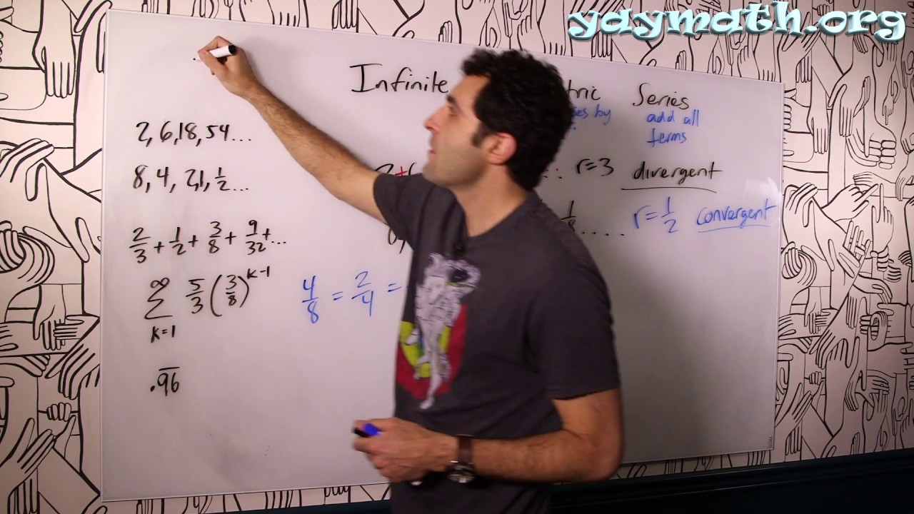 Algebra 2 – Infinite Geometric Series - YouTube